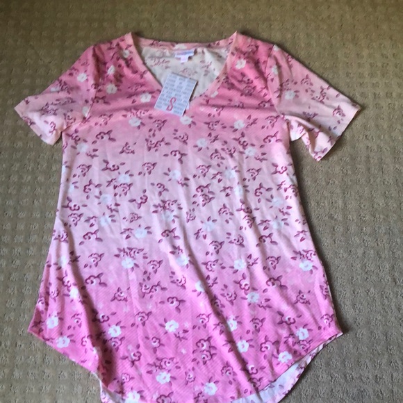 LuLaRoe | Tops | Pink Flora Ombr Lularoe Iris S Bnwt | Poshmark